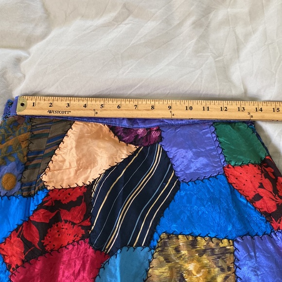 American Vintage Skirts Vintage Handmade Crazy Quilt Skirt Poshmark
